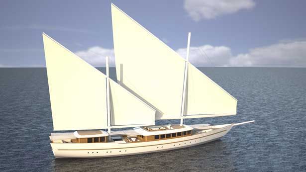Van Geest Design draws 60m superyacht-style sailing dhow